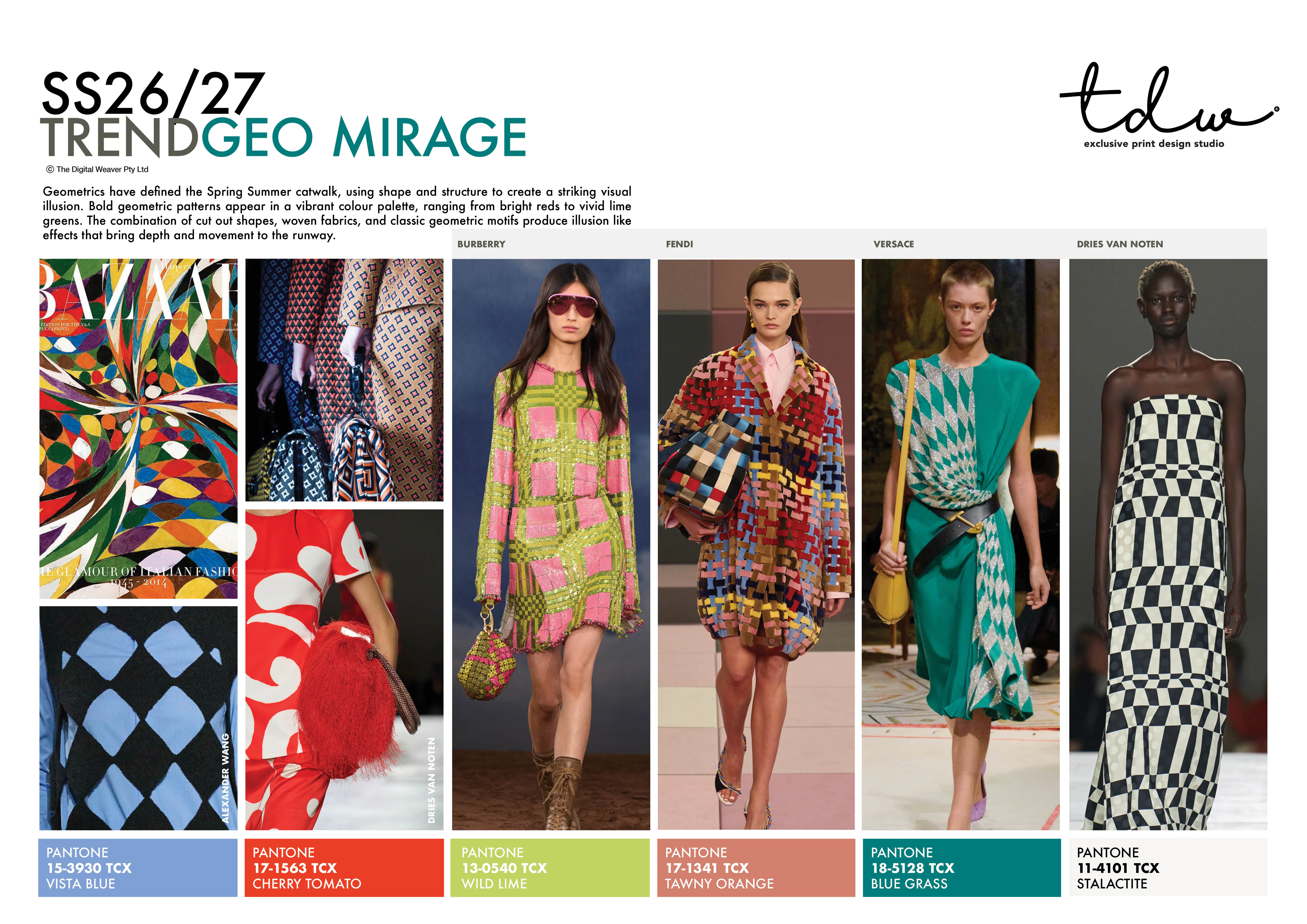 SS26/27 GEO MIRAGE A3 Trend Board Digital File – The Digital Weaver