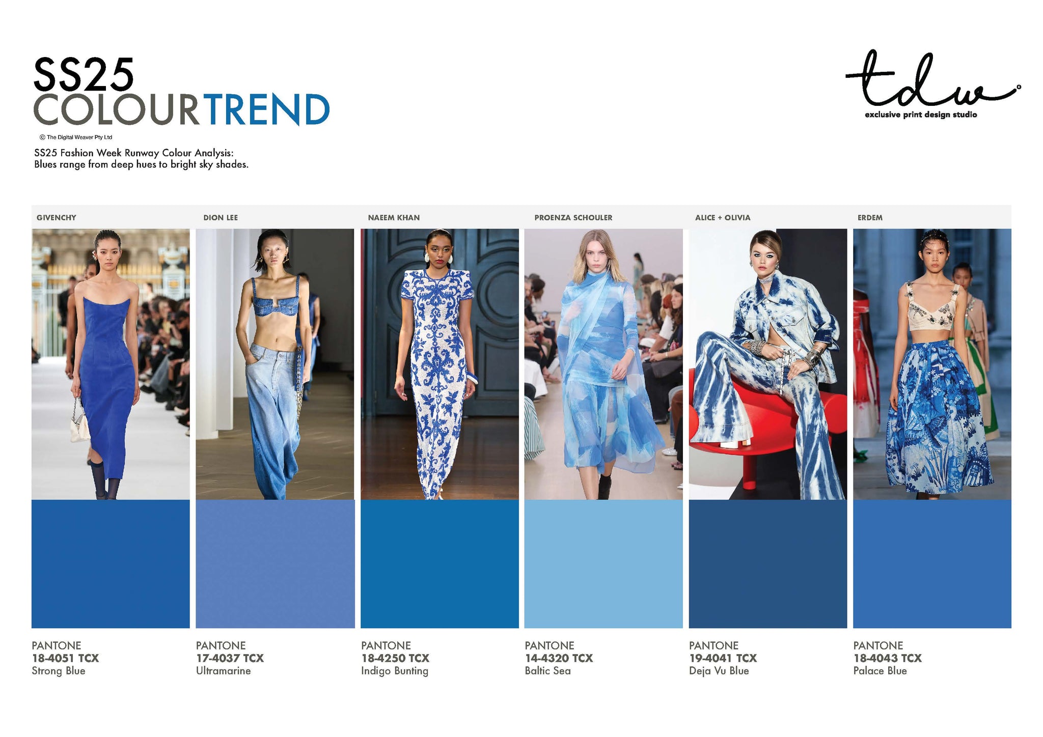 SS25 COLOUR TREND Blue A3 Trend Board Digital File – The Digital Weaver