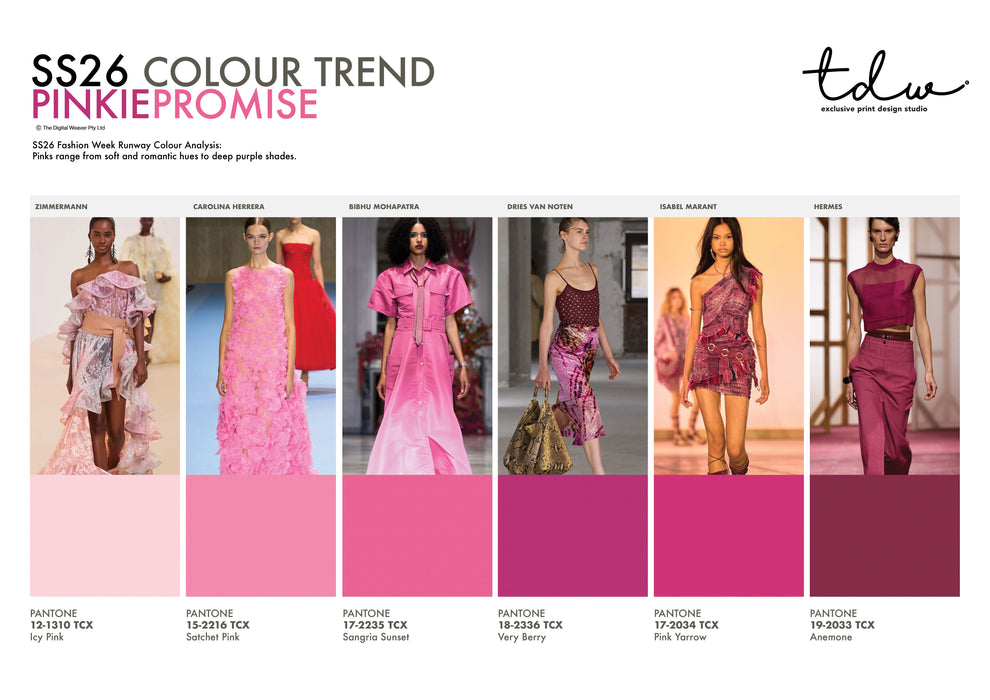SS26 COLOUR ANALYSIS - DEEP DIVE - 10 PACK – The Digital Weaver