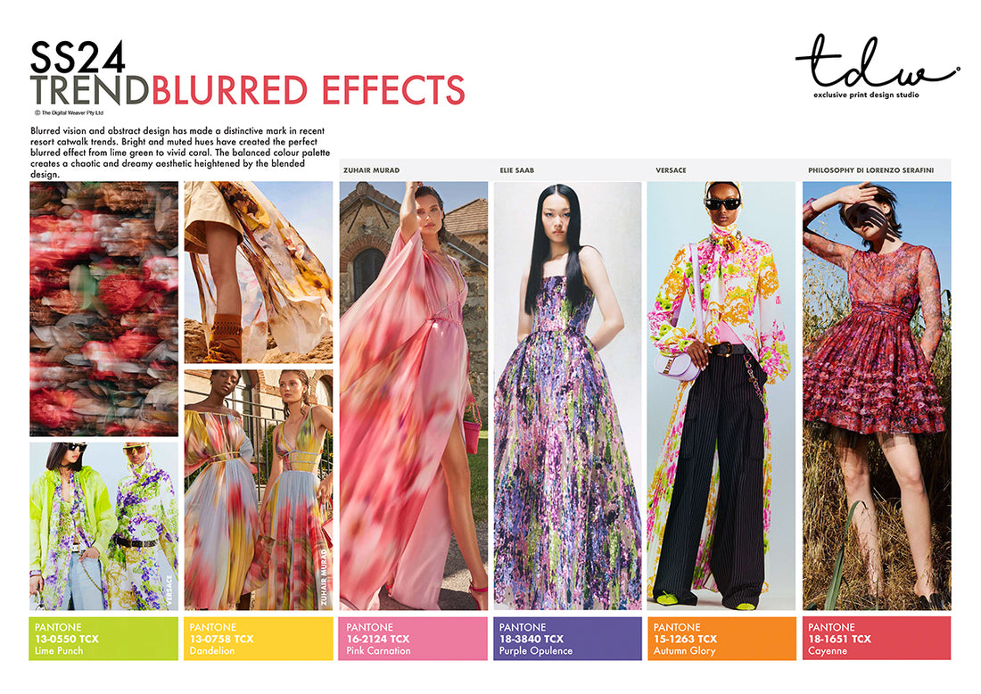 SS24 Blurred Effects A3 Trend Board Digital File – The Digital Weaver