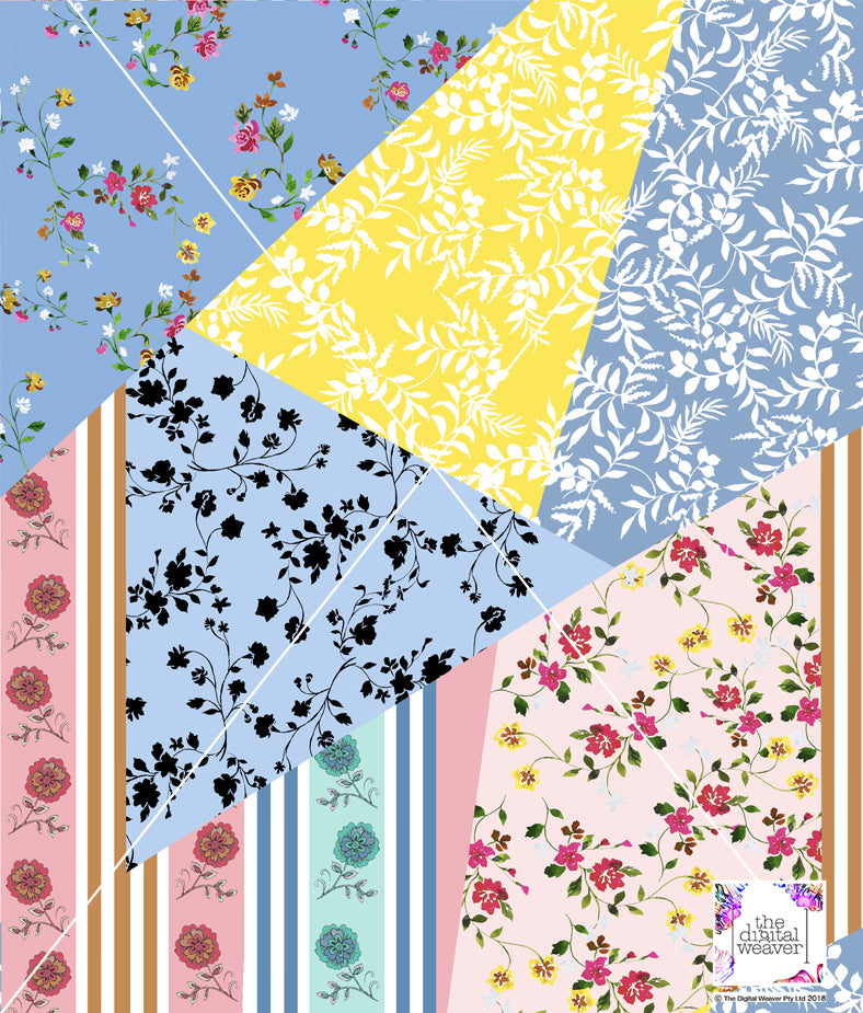 TDW3716_TF110 Sweetpea Patch Exclusive Print Design – The Digital Weaver